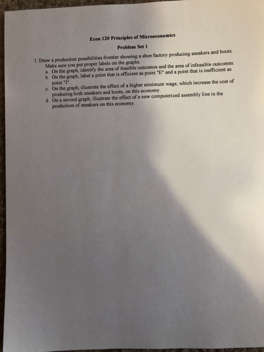 Solved Econ 120 Principles of Microeconomics Problem Set 1 | Chegg.com