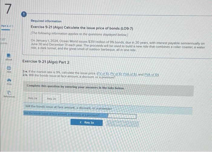 Solved Required information. Exercise 9-21 (Algo) Calculate | Chegg.com