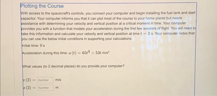 Solved With access to the spacecraft's controls, you connect | Chegg.com
