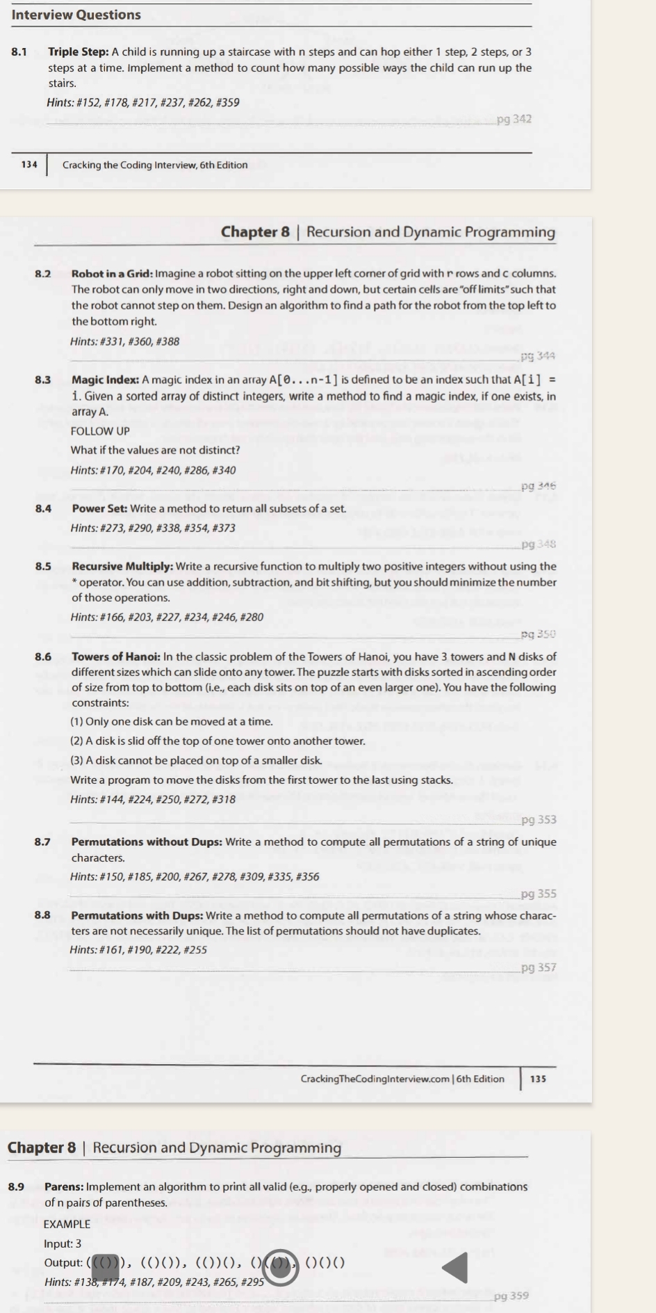 Solved Interview Questions8.1 ﻿Triple Step: A child is | Chegg.com