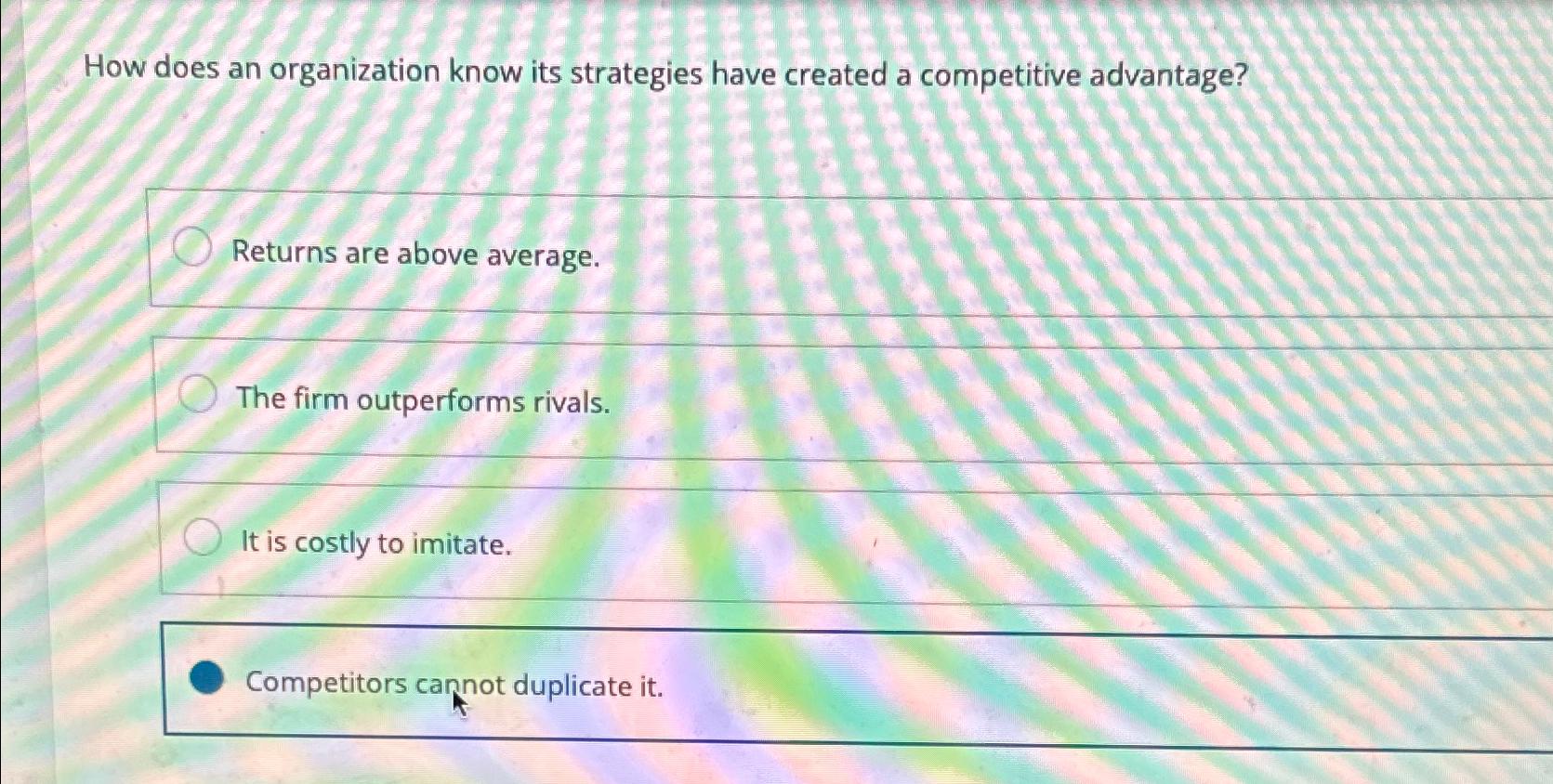 Solved How does an organization know its strategies have | Chegg.com