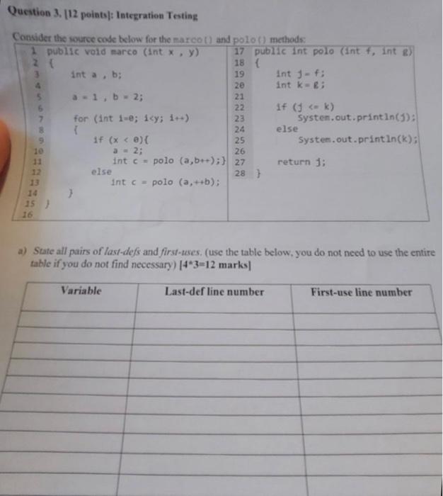 Solved Consider the source code below for the marco () and | Chegg.com