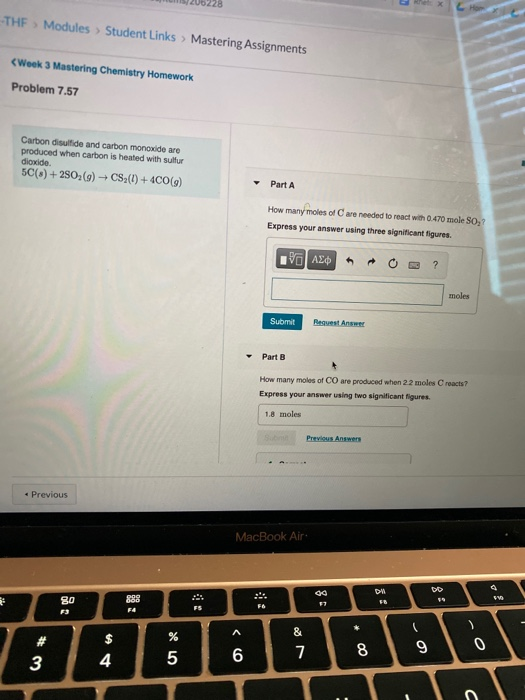 Solved -THE Modules Student Links > Mastering Assignments | Chegg.com