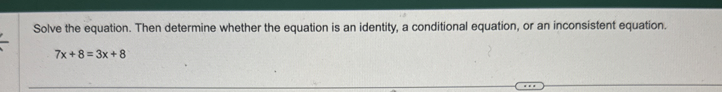 Solved Solve the equation. Then determine whether the | Chegg.com