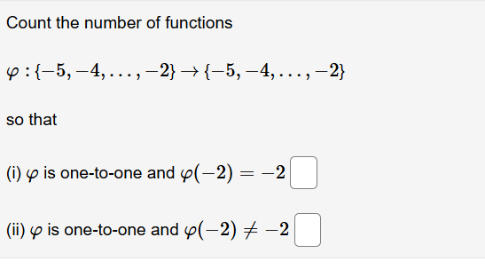 Solved Count the number of | Chegg.com