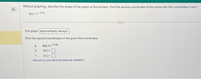 Solved Without graphing, describe the shape of the graph of | Chegg.com