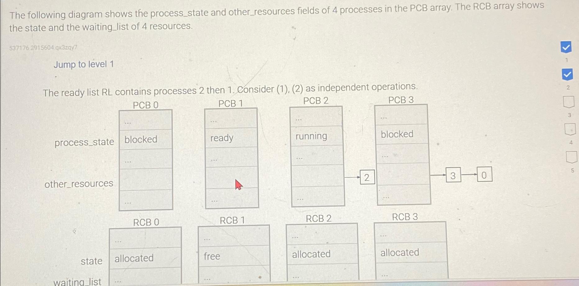 Solved The following diagram shows the process_state and | Chegg.com