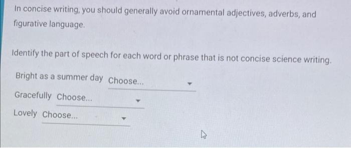 Solved 1. identify the part of speech for each word or | Chegg.com