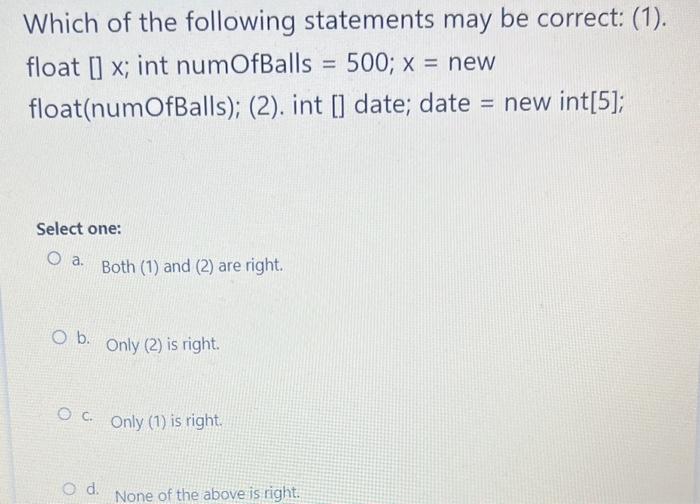 Solved Which of the following statements may se trut The | Chegg.com