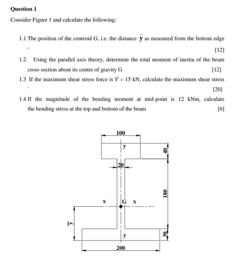 Solved Question 1 Consider Figure 1 and calculate the | Chegg.com