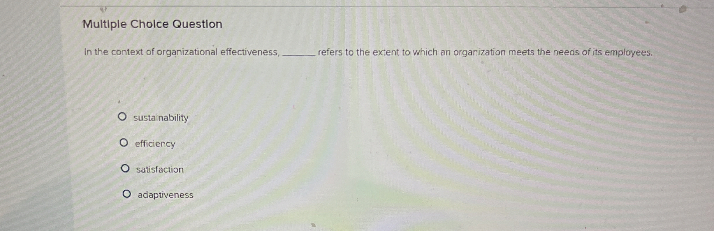 Solved Multiple Cholce QuestlonIn the context of | Chegg.com