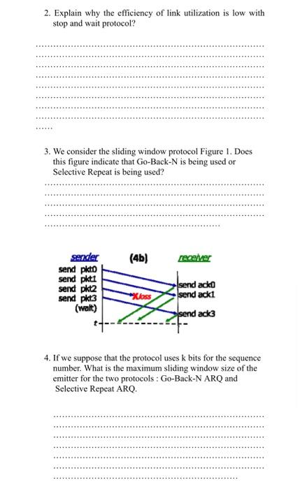 Solved 2. Explain why the efficiency of link utilization is | Chegg.com