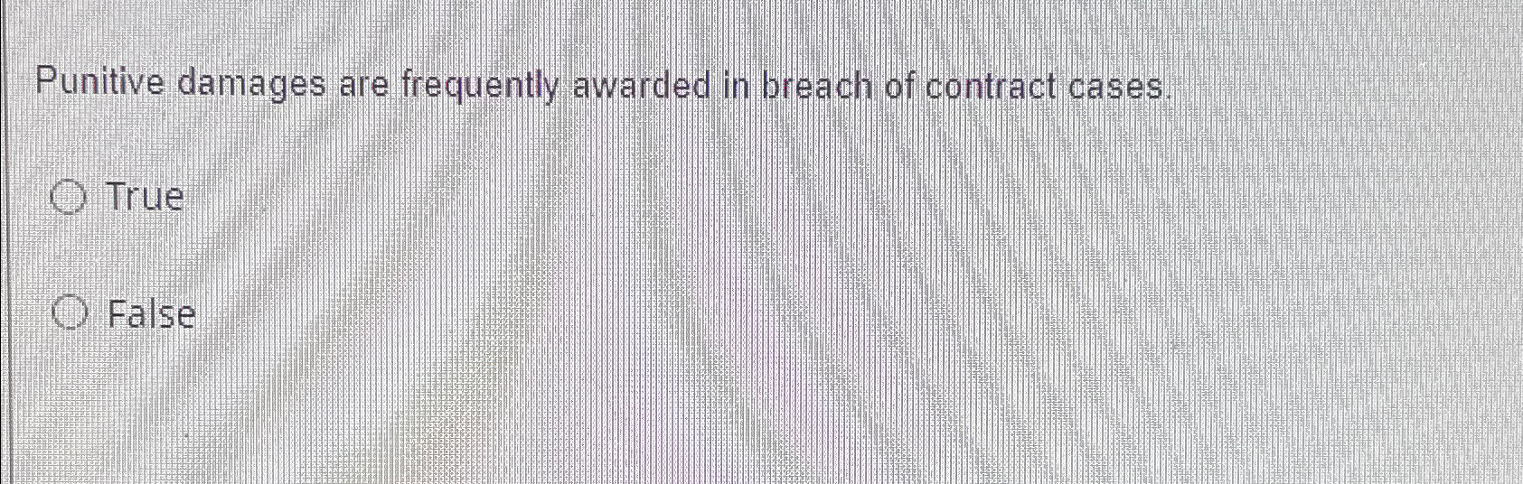Solved Punitive damages are frequently awarded in breach of | Chegg.com