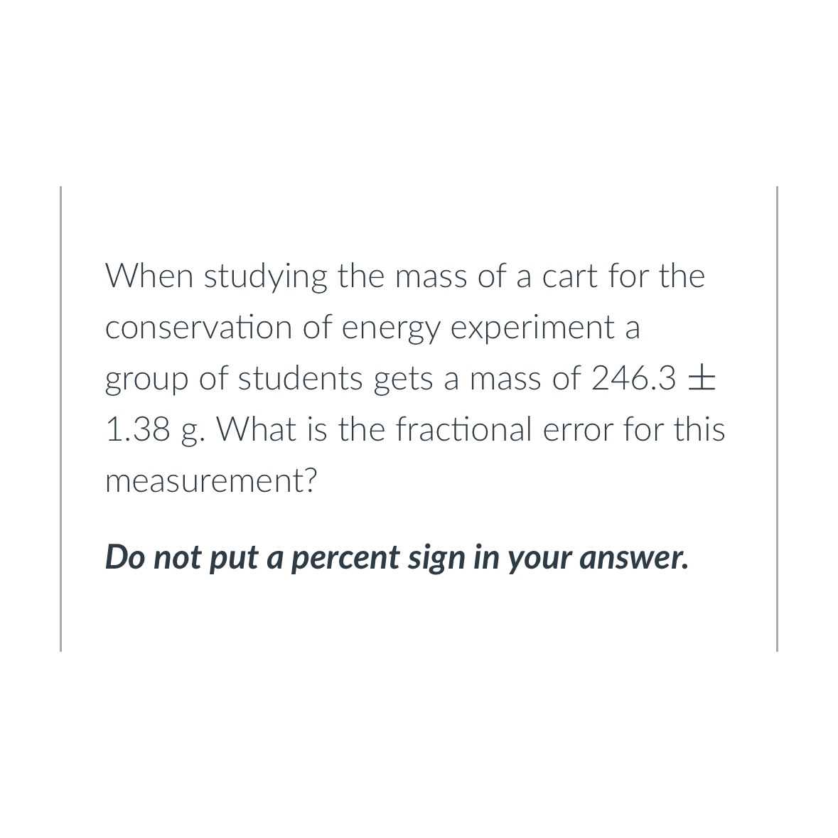 Solved When studying the mass of a cart for the conservation | Chegg.com