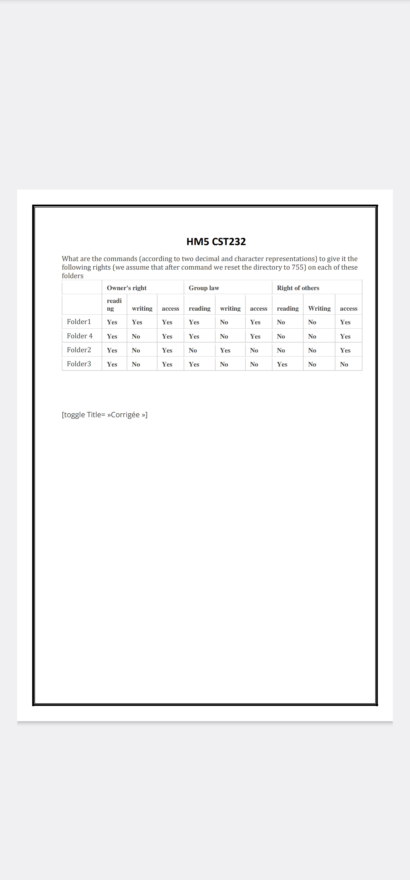 Solved HM5 ﻿CST232What are the commands (according to two | Chegg.com
