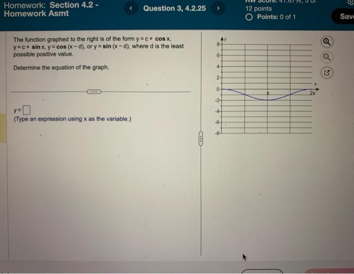 Solved Sketch at least one cycle of the graph of the secant | Chegg.com