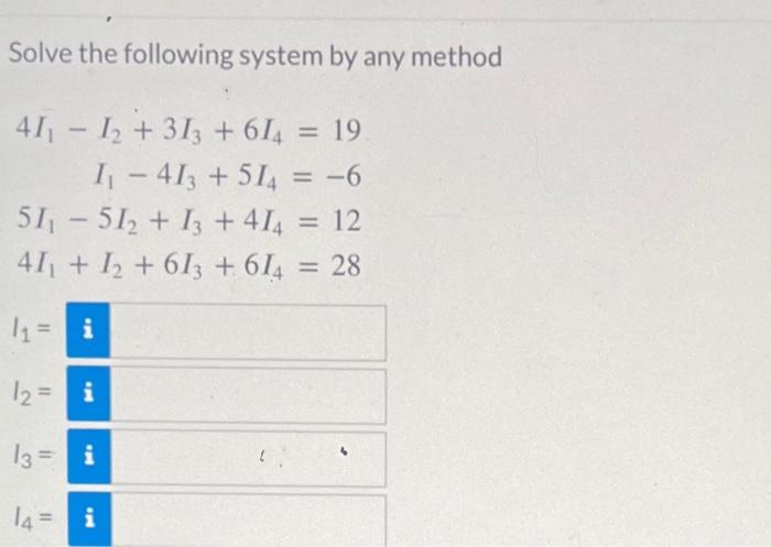 Solved Solve the following linear system by Gaussian | Chegg.com