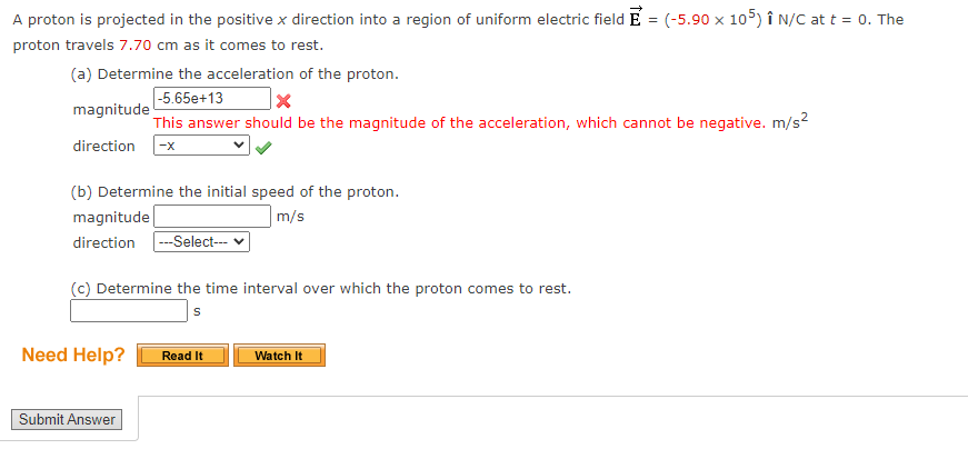 Solved A proton is projected in the positive x ﻿direction | Chegg.com