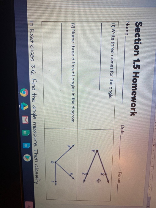 Solved Section 1.5 Homework Name Date Period (1) Write three | Chegg.com