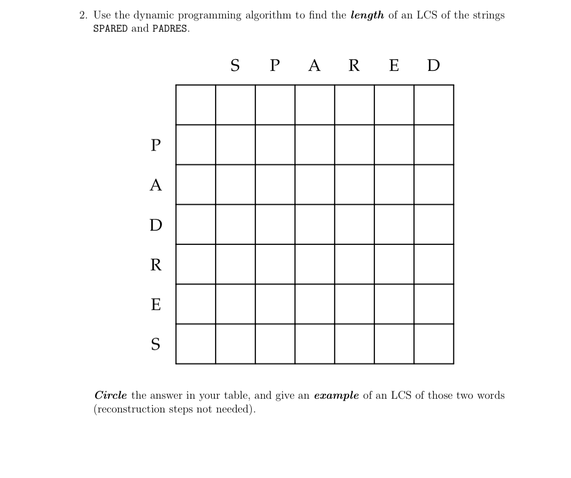Solved Use the dynamic programming algorithm to find the | Chegg.com