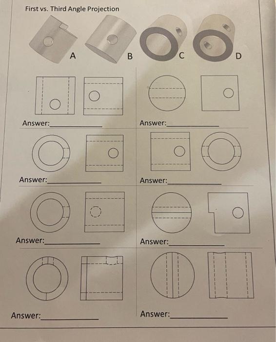 Solved Print out the "First vs. Third Angle" work page. | Chegg.com