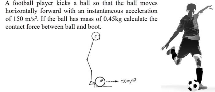 Solved A football player kicks a ball so that the ball moves | Chegg.com