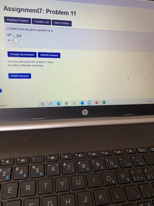 Solved Assignment7 Problem 11 Previous Problem Problem List 8176