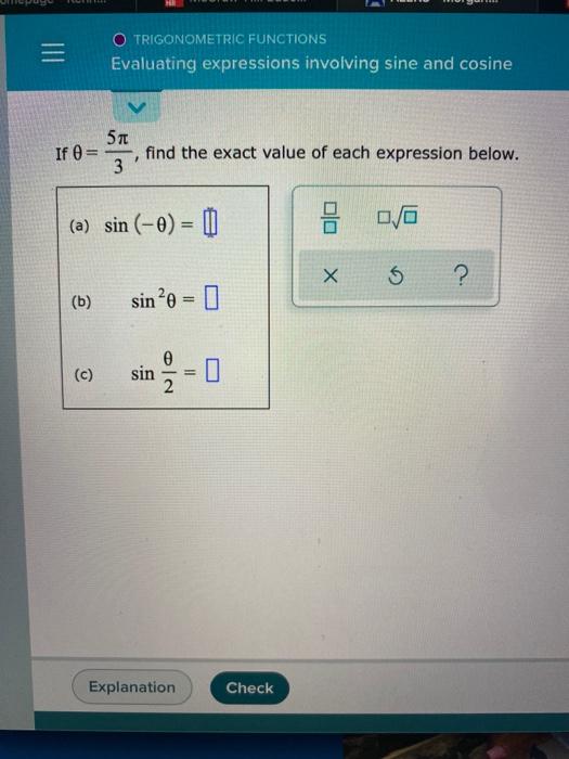 Solved TRIGONOMETRIC FUNCTIONS Writing the equation of a | Chegg.com