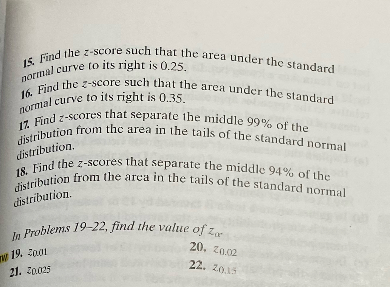 Solved Find the z-score such that the area under the | Chegg.com