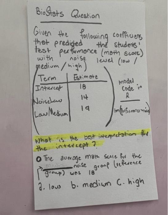 Solved BioStats Question Given the following coefficiens | Chegg.com