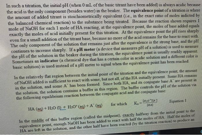 A titration is a common technique used in the | Chegg.com