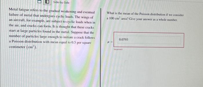 Solved Metal fatigue refers to the gradual weakening and | Chegg.com
