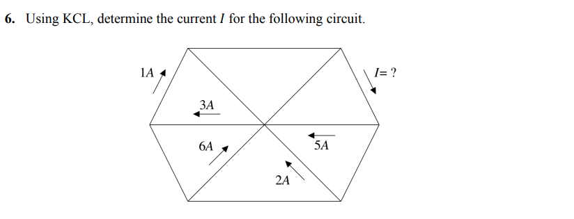 Solved Using Kcl determine The Current I For The Following