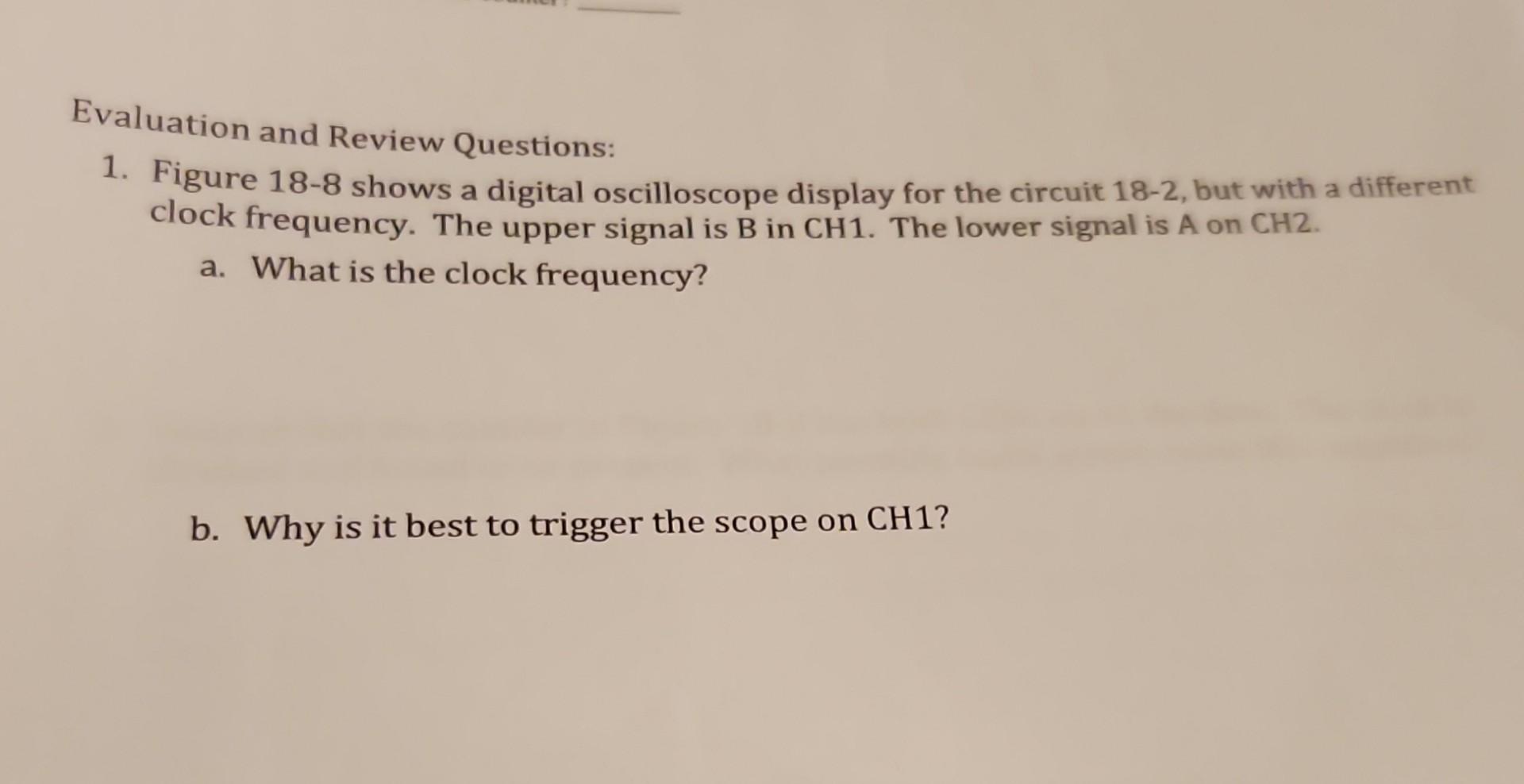 Solved Evaluation and Review Questions: 1. Figure 18-8 shows | Chegg.com