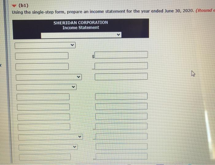 Solved (61) Using the single-step form, prepare an income | Chegg.com