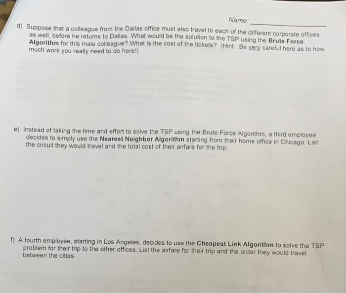 Solved MAT 109 Graph Theory Project Problem 1 A business | Chegg.com