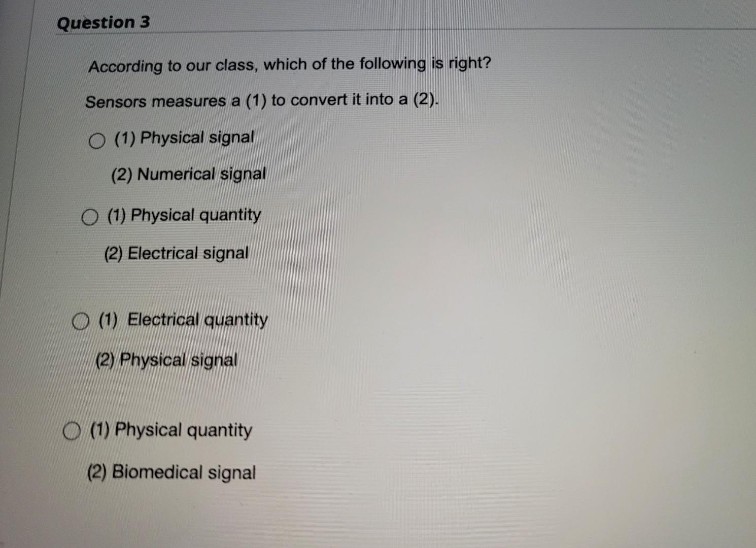 Solved According to our class, which of the following is | Chegg.com