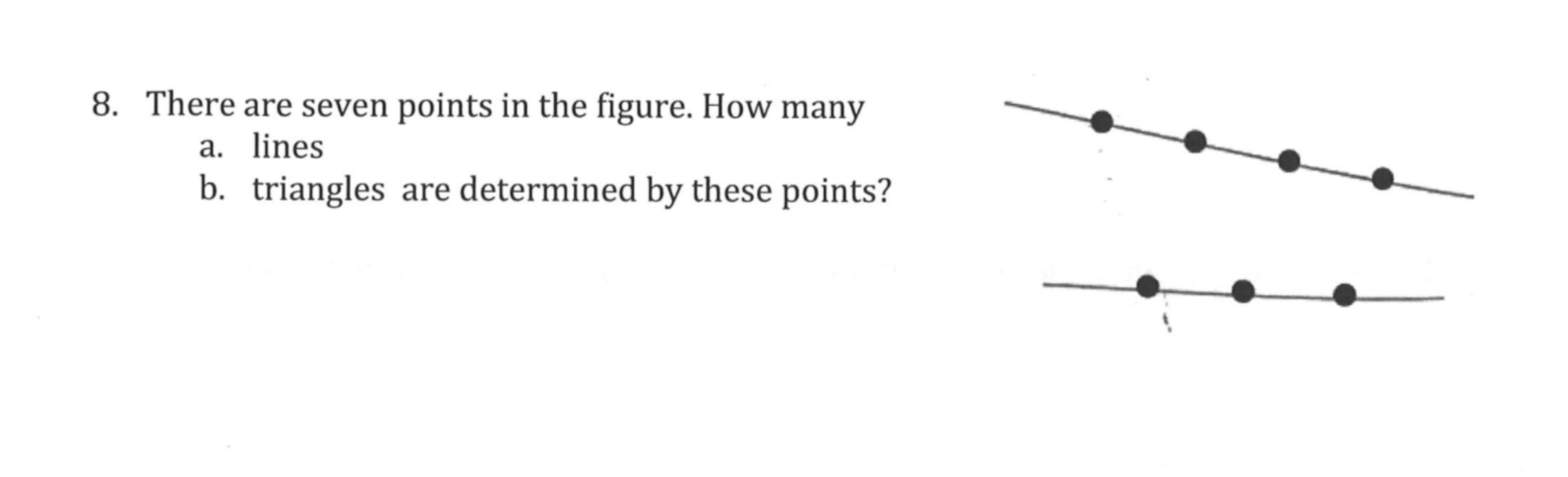Solved There are seven points in the figure. How manya. | Chegg.com