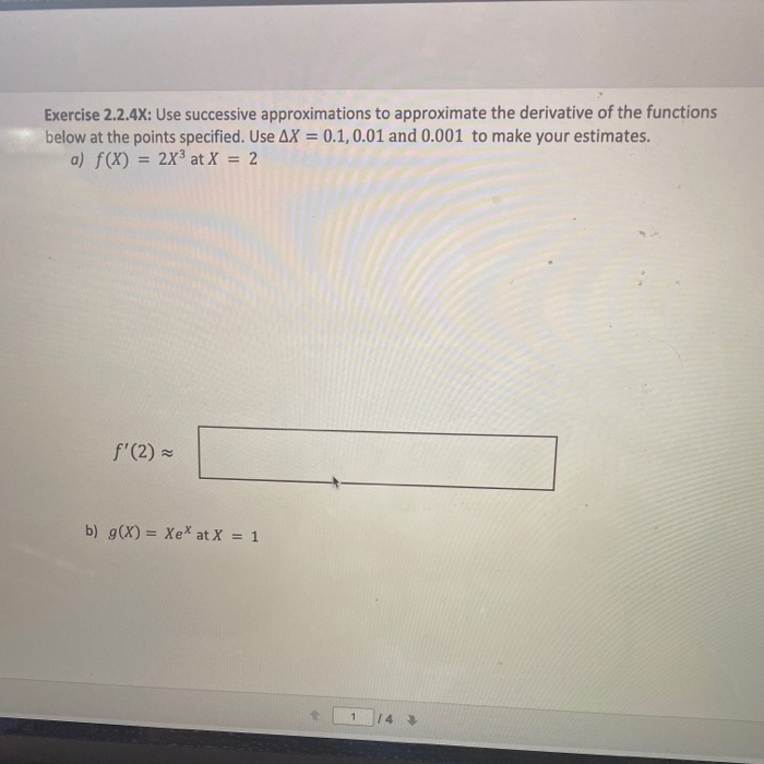 Solved Exercise 2.2.4X: Use successive approximations to | Chegg.com