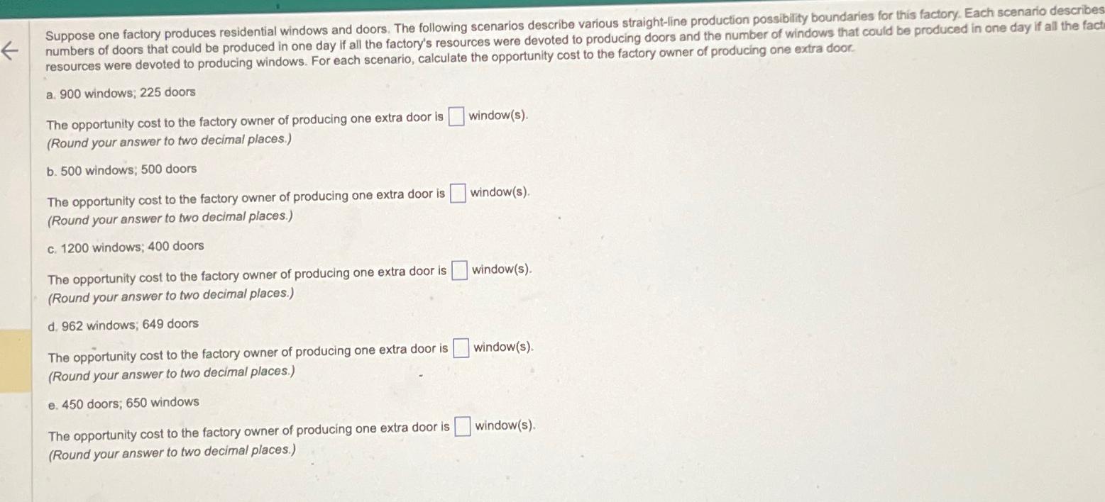 Solved Suppose one factory produces residential windows and | Chegg.com