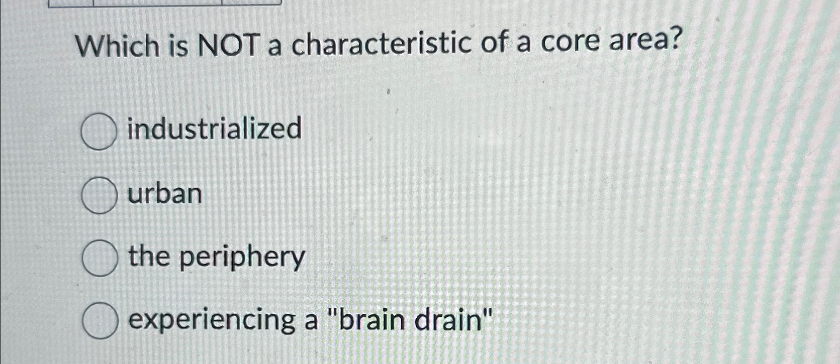 Solved Which is NOT a characteristic of a core | Chegg.com