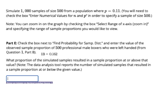 Solved Due tonight pls help asap. Simulate 1,000 ﻿samples of | Chegg.com