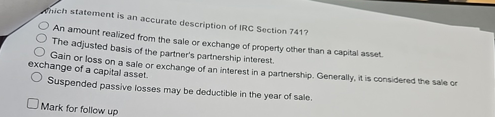 Solved Dhich statement is an accurate description of IRC | Chegg.com