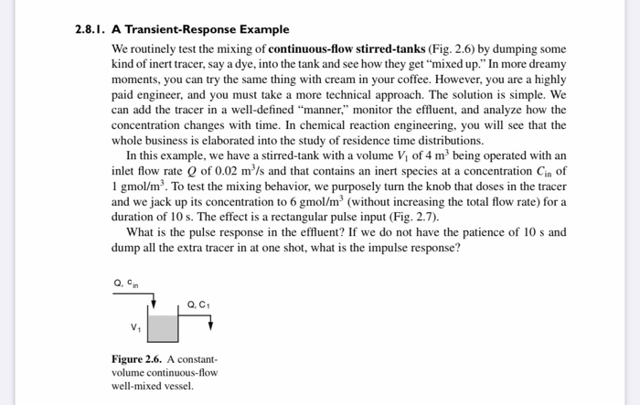 Solved 2.8.1. A Transient-Response Example We routinely test | Chegg.com