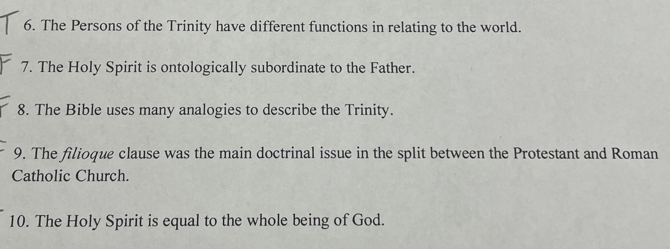 Solved The Persons of the Trinity have different functions | Chegg.com