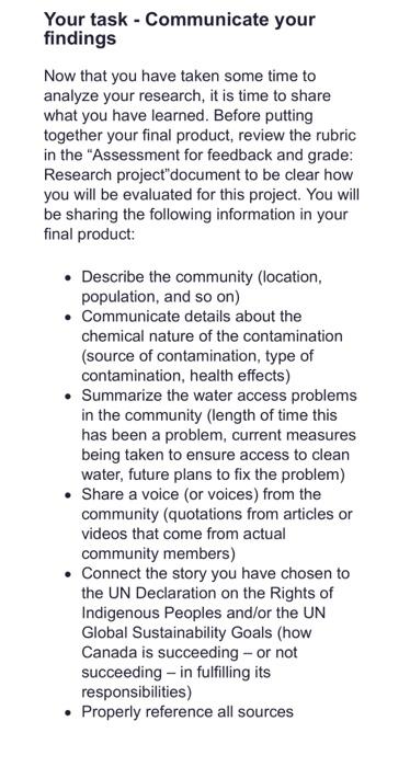 Solved Your task - Communicate your findings Now that you | Chegg.com