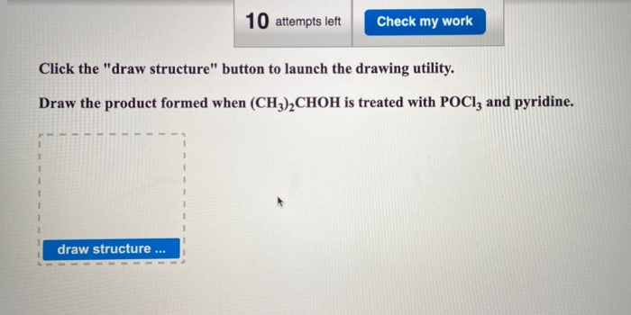 Solved 10 attempts left Check my work Click the "draw | Chegg.com