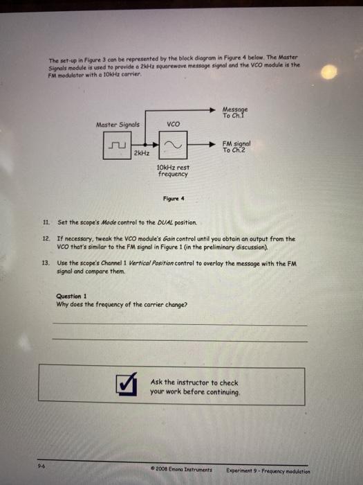 Solved Equipment . Emona Telecom - Trainer 101 (plus | Chegg.com