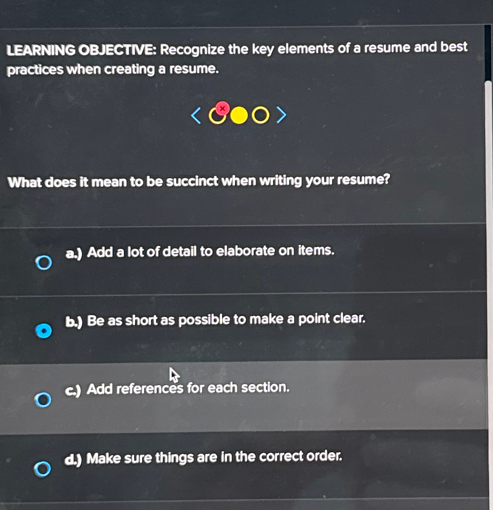 Solved LEARNING OBJECTIVE: Recognize the key elements of a | Chegg.com
