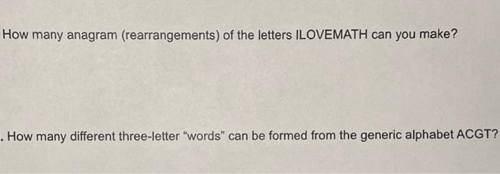 Solved Dae 7E Counting and Probability 1-18: Answer the | Chegg.com